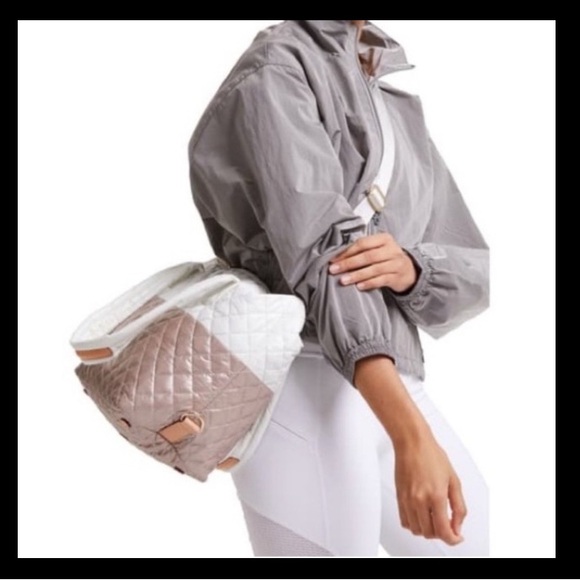 MZ Wallace | Bags | Mz Wallace Medium Sutton Bag In Glacierrose Gold ...